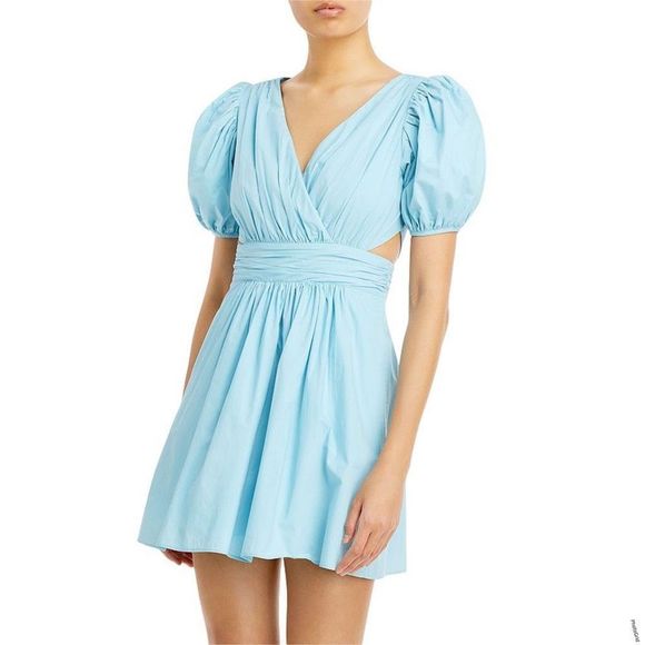 French Connection | Dresses | Frenchconnectionrhodes Blue Poplin Vneck ...